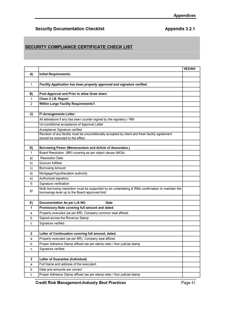 Documents Checklist-BB | PDF | Signature | Mortgage Loan