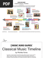 Musical Periods Timeline | PDF | Classical Music | Musicology