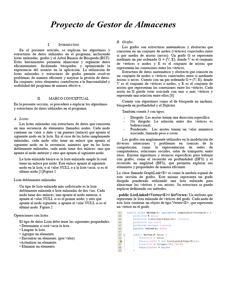 Articulo en IEEE Del Proyecto Final - EDA | PDF | Vértice (teoría de grafos) | Informática