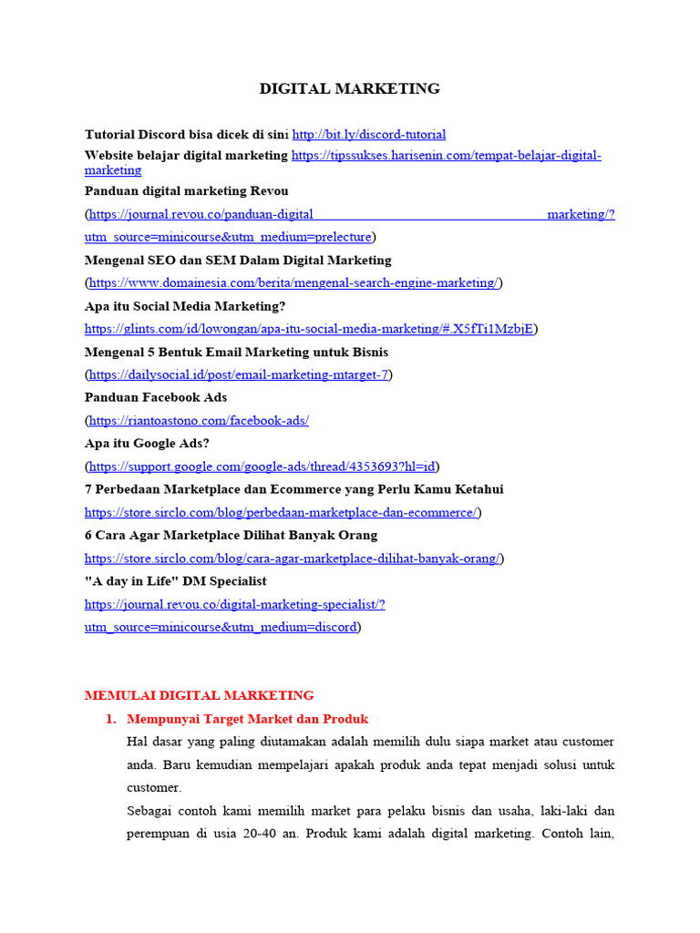 Digital Marketing | PDF