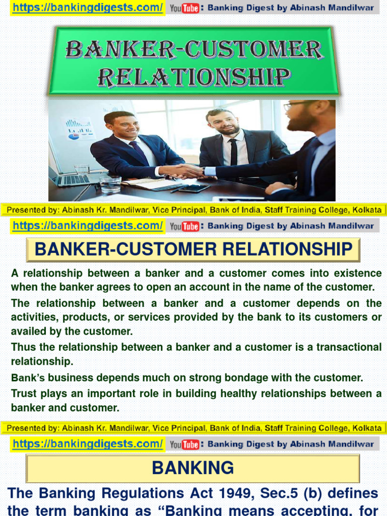 Banker Customer Relationship | PDF