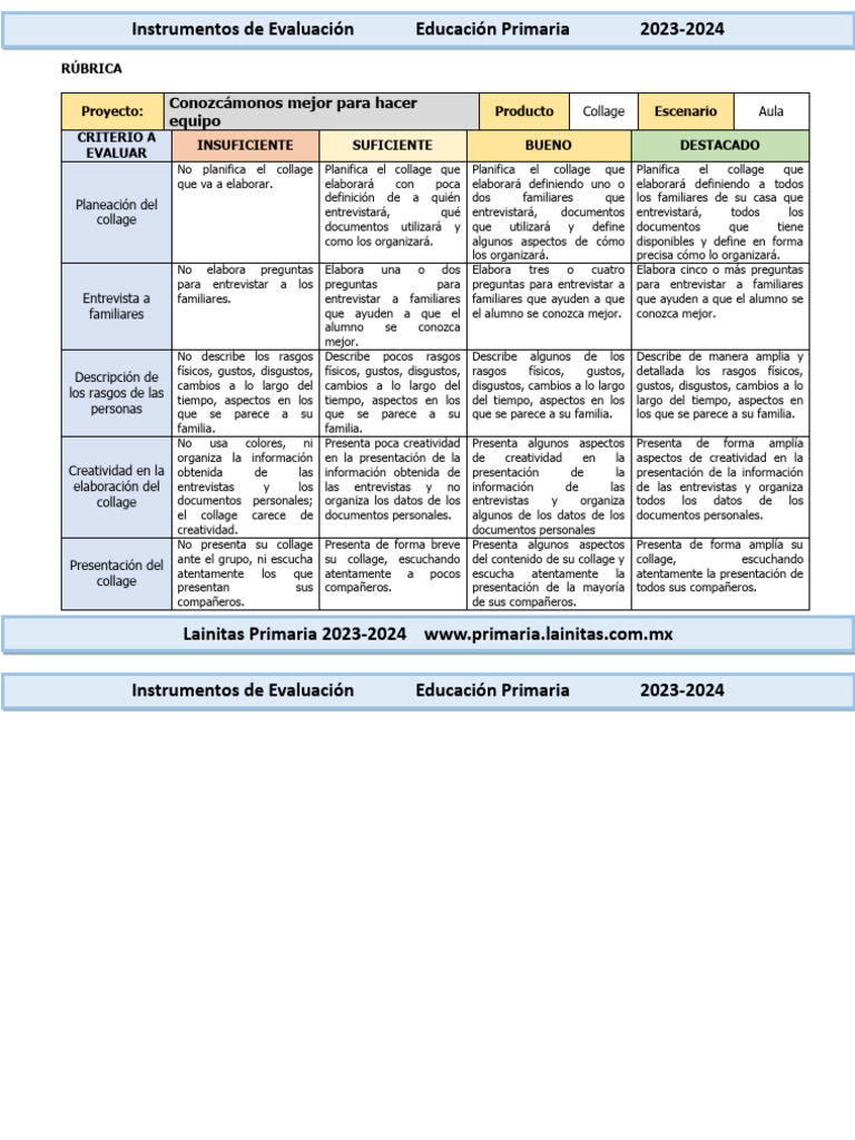 2°instrumentos de Evaluación (2023-2024) | PDF