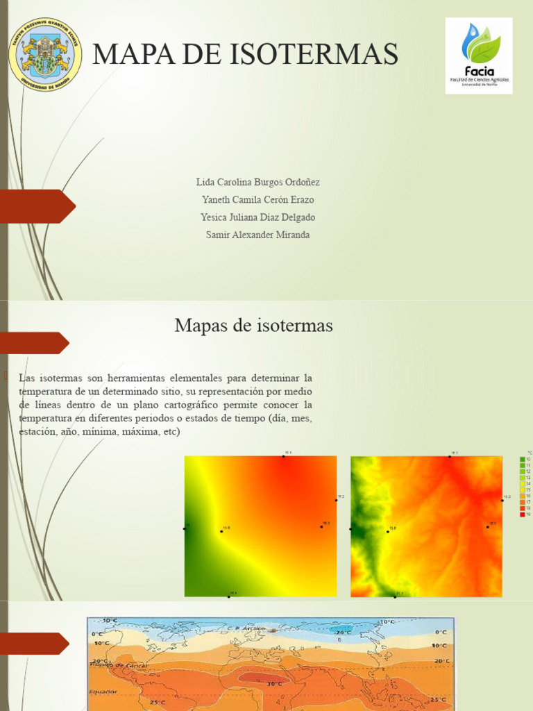 Elaboración de Mapas de Isotermas | PDF | Métodos y materiales de enseñanza | Ciencia y matemáticas