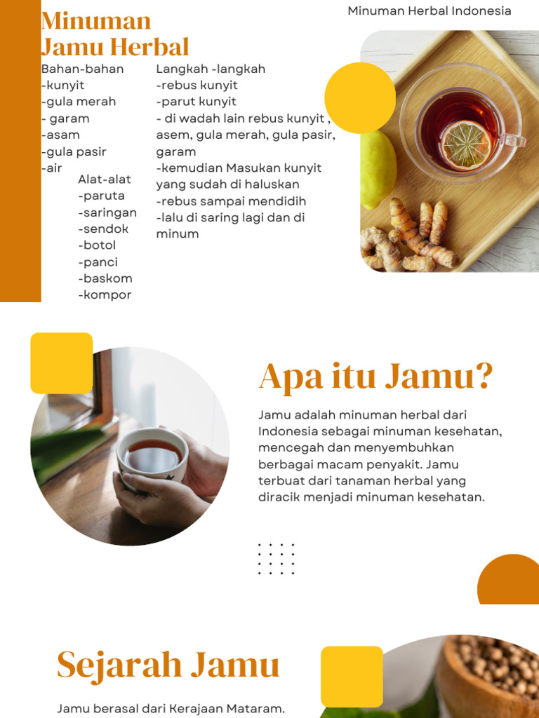 Resep Jamu Kunyit Asam Praktis | PDF