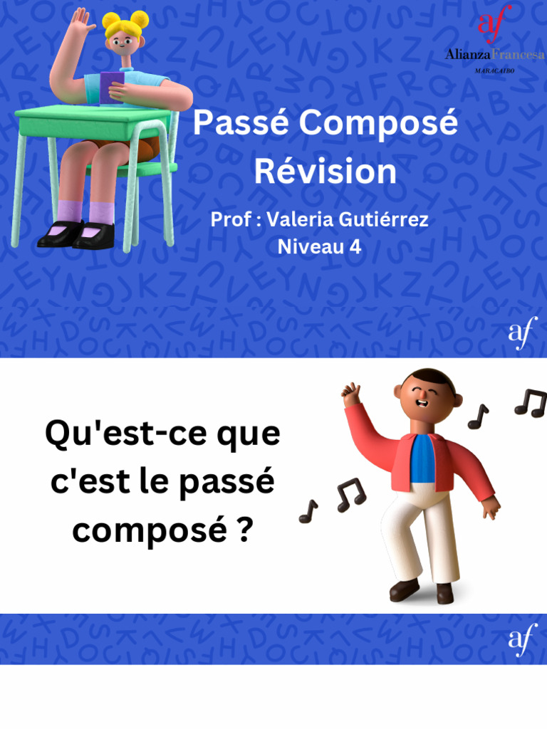 Passé Composé Révision Passé Composé verbes pronominaux | PDF