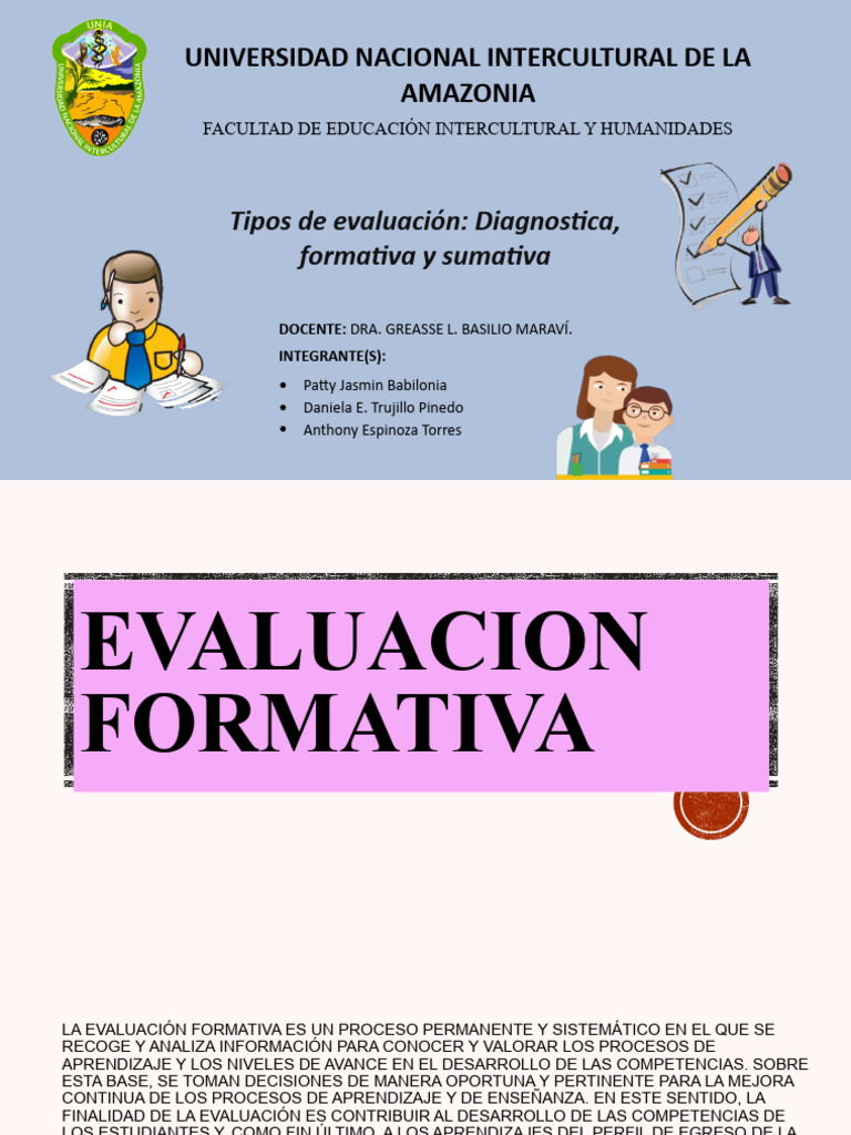 Diagnostica Formativa Y Sumativa Pdf Evaluación Aprendizaje 3495