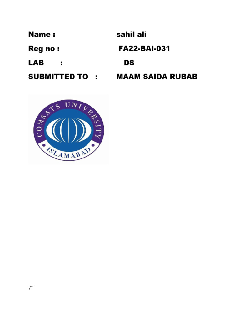 Lab Task by Sahil 031 | PDF | Computer Programming | Software