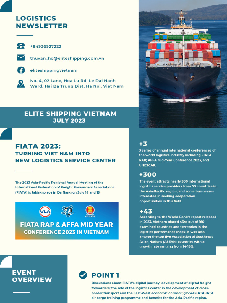 Logistics Newsletter - July.2023 | PDF | Vietnam | Hanoi
