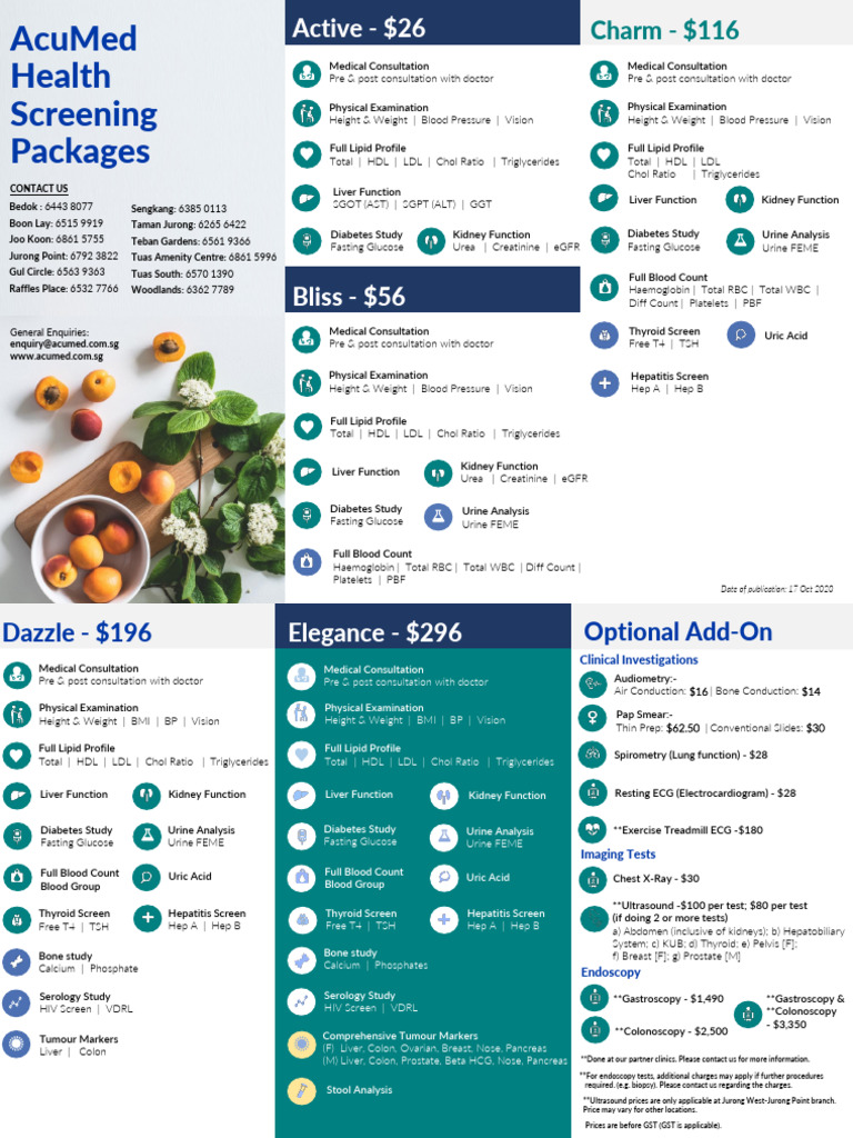 AcuMed Health Screening Brochure V1.3.201017 | PDF