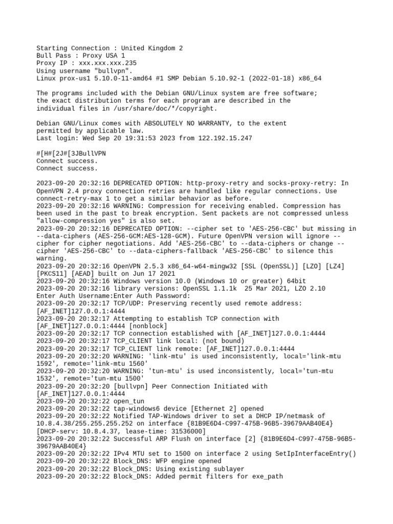 Bull VPN Disconnect | PDF | Transport Layer Security | Transmission ...