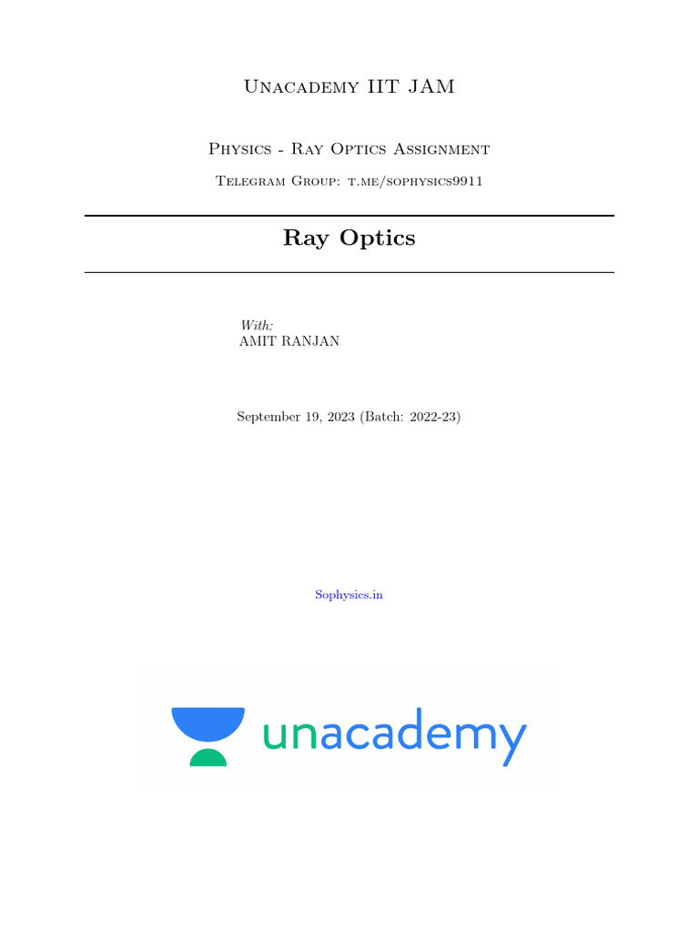 Ray Optics 1695634199196 | PDF