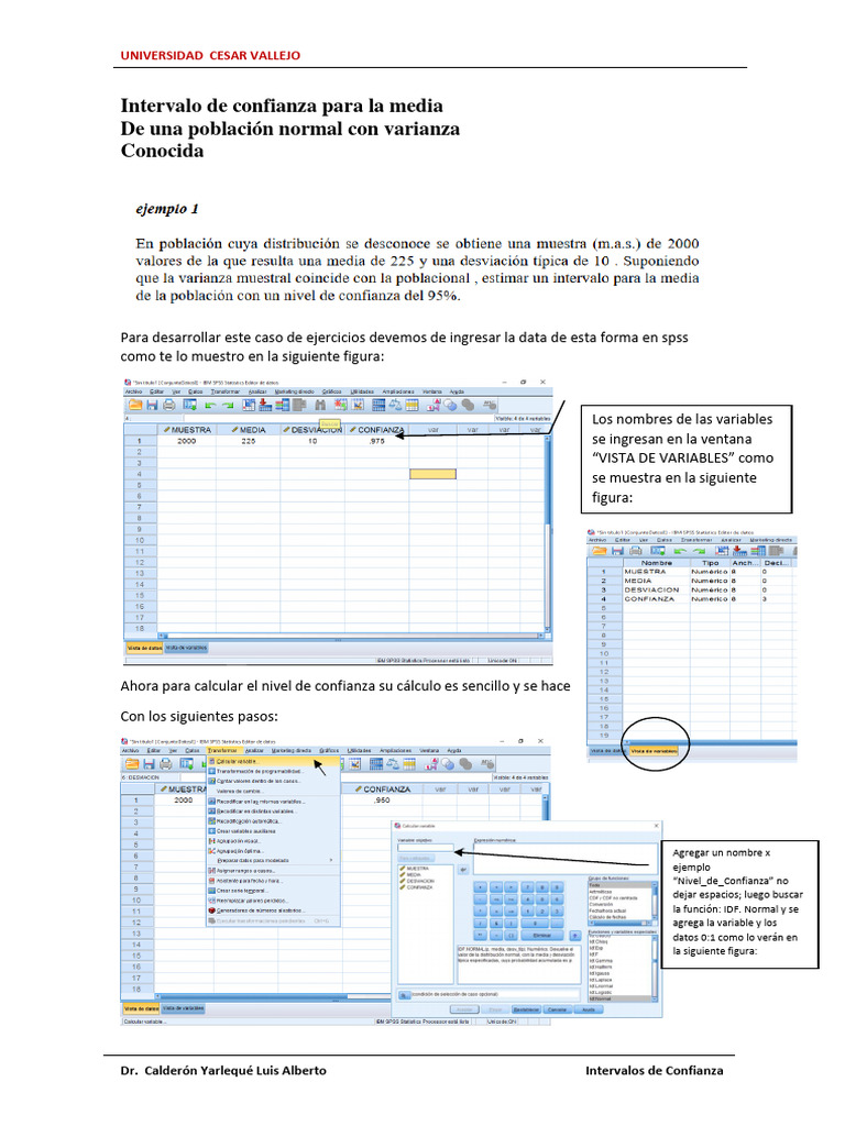 3.Modulo de Intervalos de Confianza SPSS | PDF