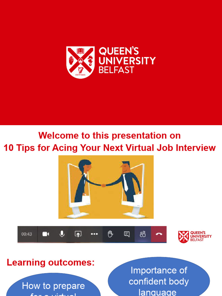 10 Tips For Acing Your Next Virtual Interview Master Your Future Success | PDF | Breathing ...