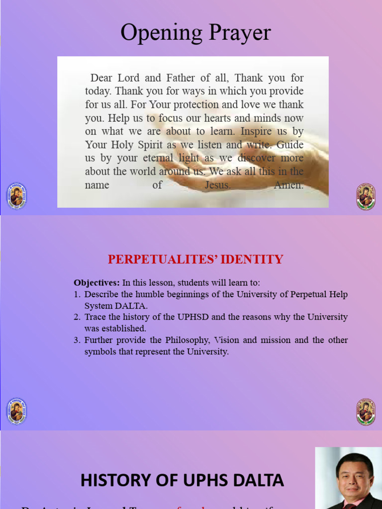 FCL1 Topic 2 Prelim - History of Uphsd | PDF