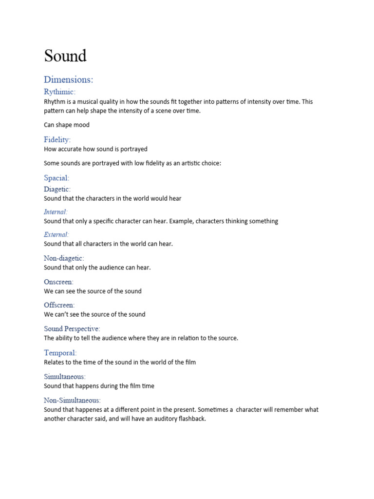 Sound | PDF