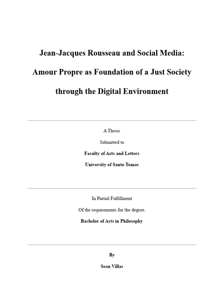 Defense Script | PDF | Jean Jacques Rousseau | Social Media