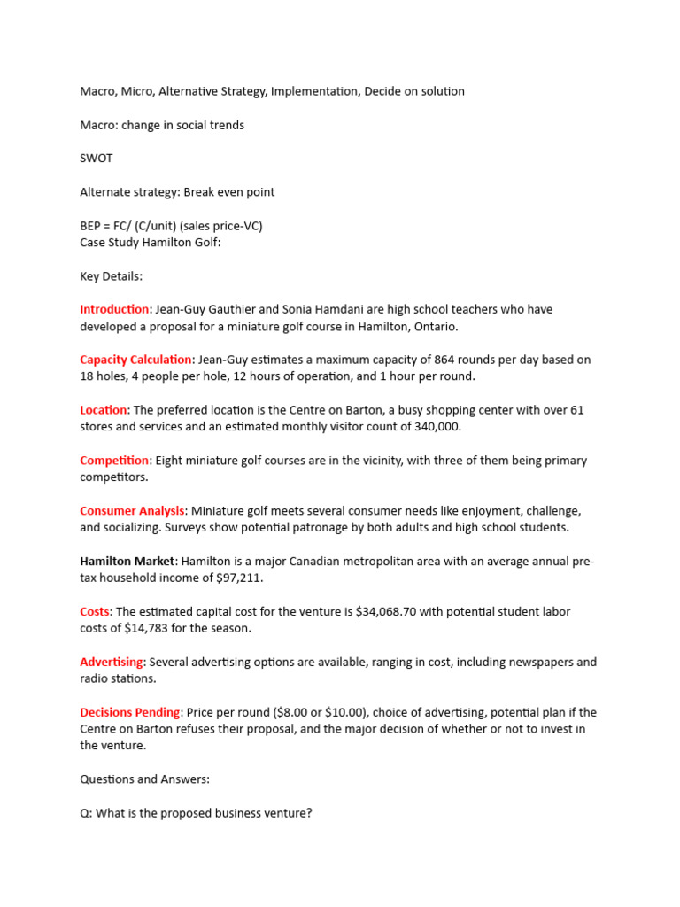 East Hamilton Case Study | PDF