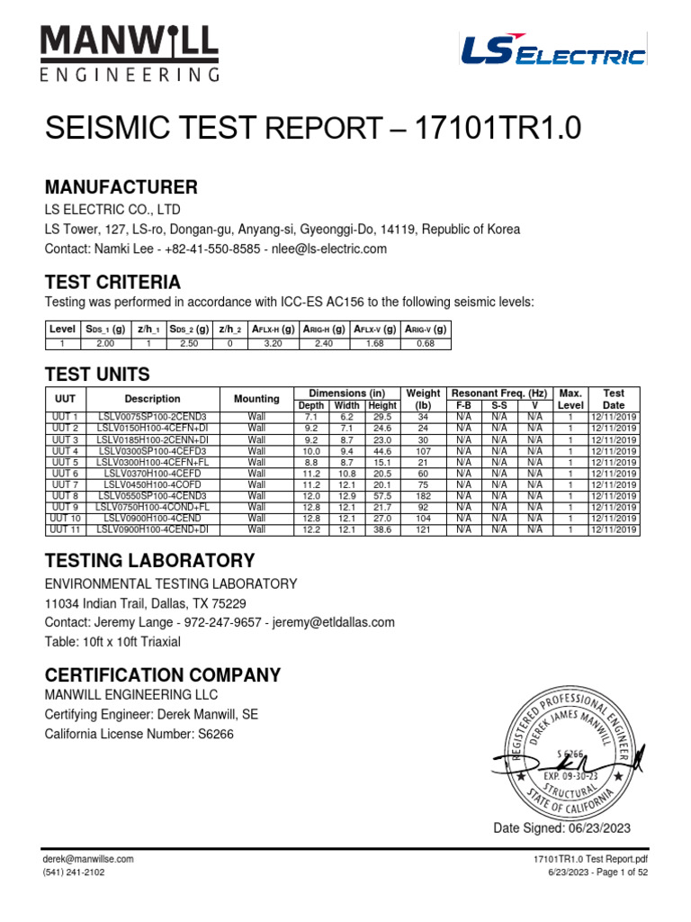 17101TR1.0 Test Report | PDF | Capacitor | Printed Circuit Board