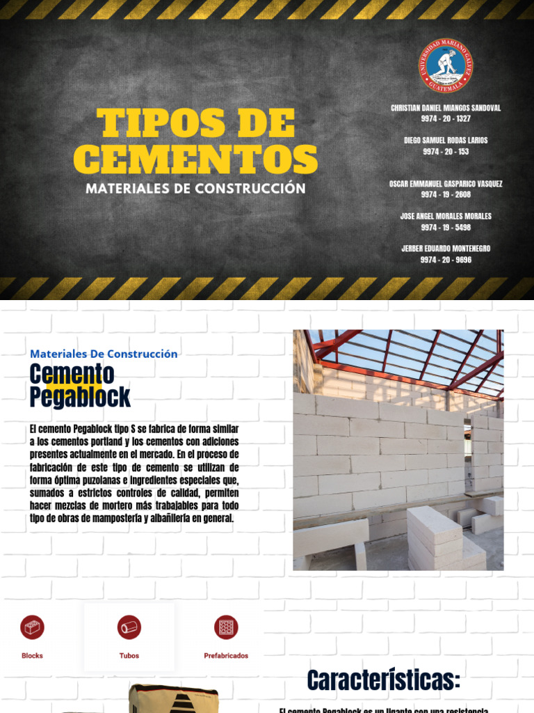 Tipos de Cementos | PDF Tipos de Cementos | PDF