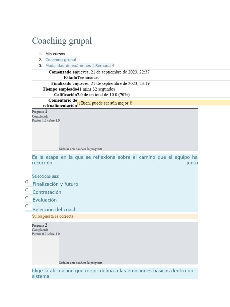 Reflexiones sobre Coaching Grupal | PDF