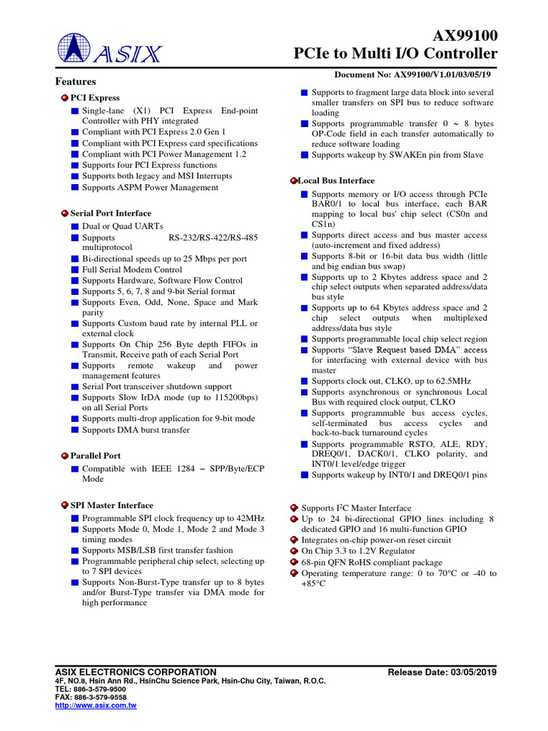 Ax 99100 | PDF | Electronic Engineering | Computer Data