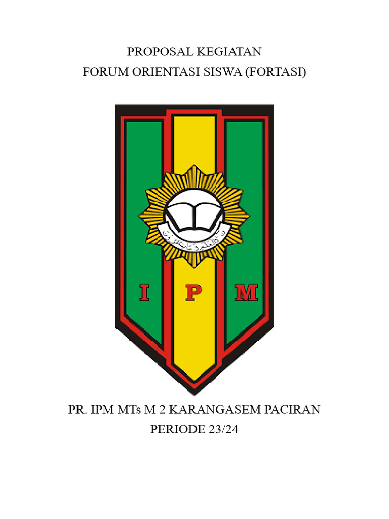 Proposal Fortasi | PDF