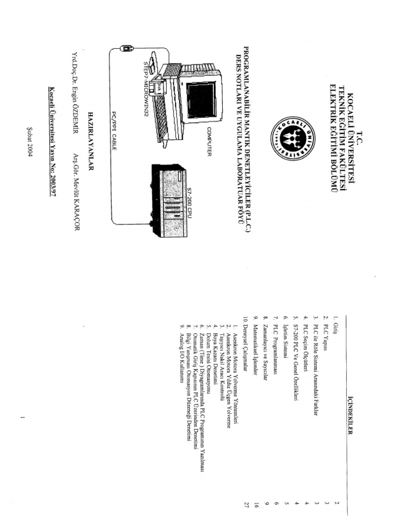 PLC Ders Notları | PDF