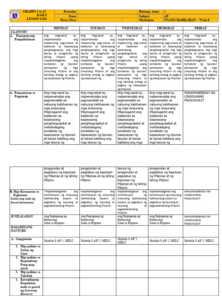 DLL-G5 Week-8-Ap | PDF