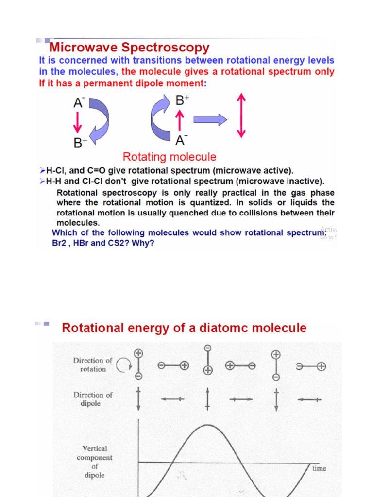 Rotational Spectroscopy Lecture Pdf