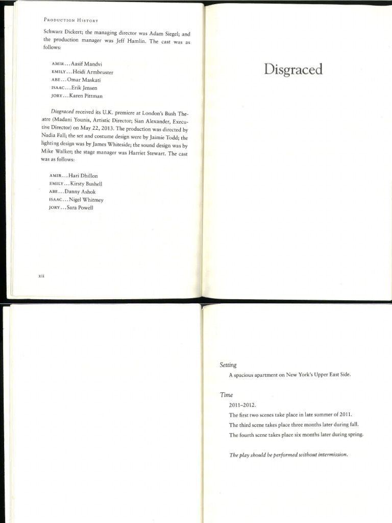 DISGRACED by AYAD AKHTAR | PDF