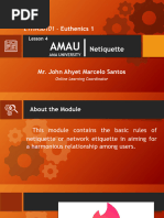 Unit 1 Assignment Netiquette | PDF