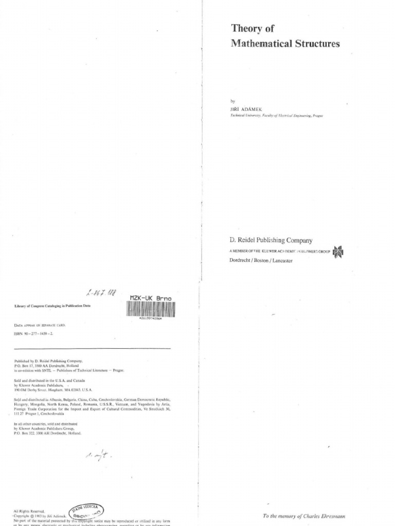 Theory of Mathematical Structures | PDF