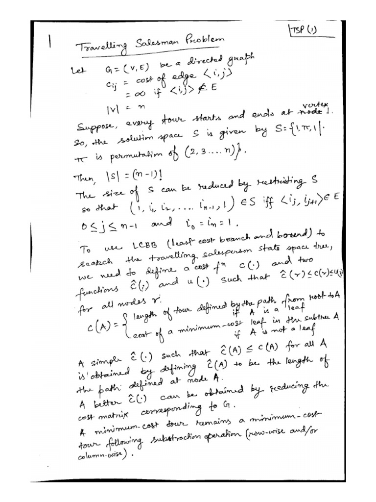 Travelling Salesman Problem | PDF