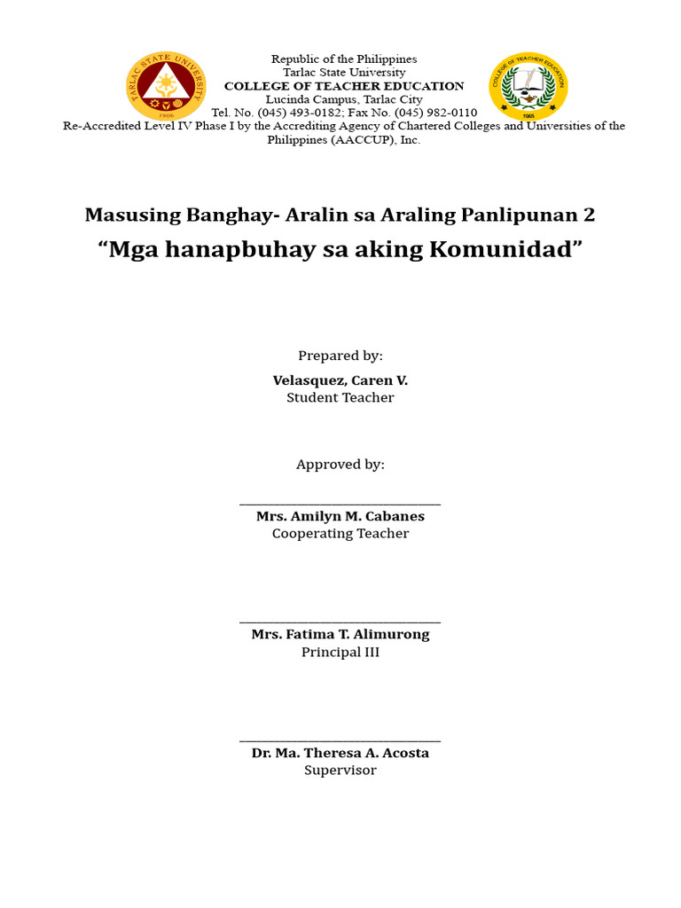 Mga Hanapbuhay Sa Aking Komunidad Detailed Lesson Plan PDF Free | PDF