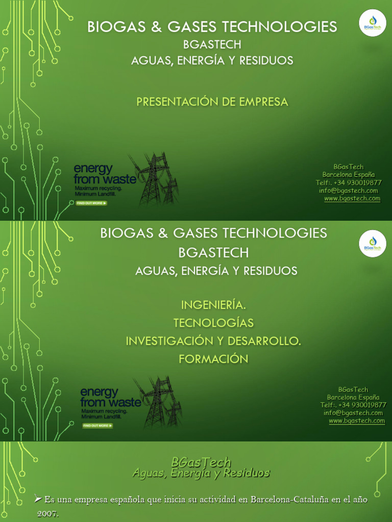 Biogas Gases Technologies | PDF