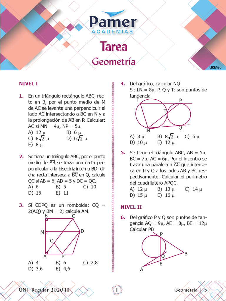 Ejercicios de Geometría y Proporcionalidad | PDF | Triángulo ...