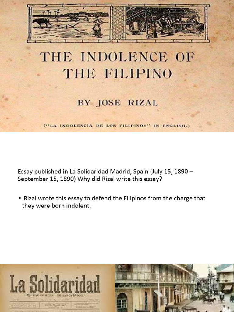 The-Indolence-of-the-Filipino (2) | PDF | Philippines