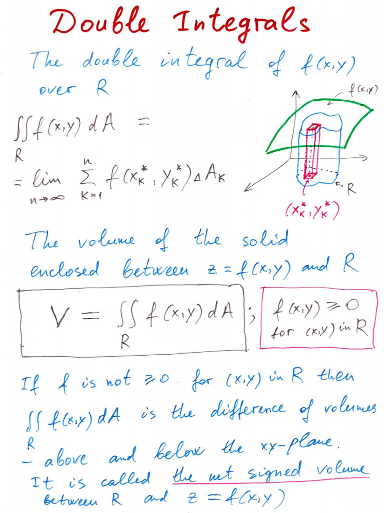 Double Integrals | PDF