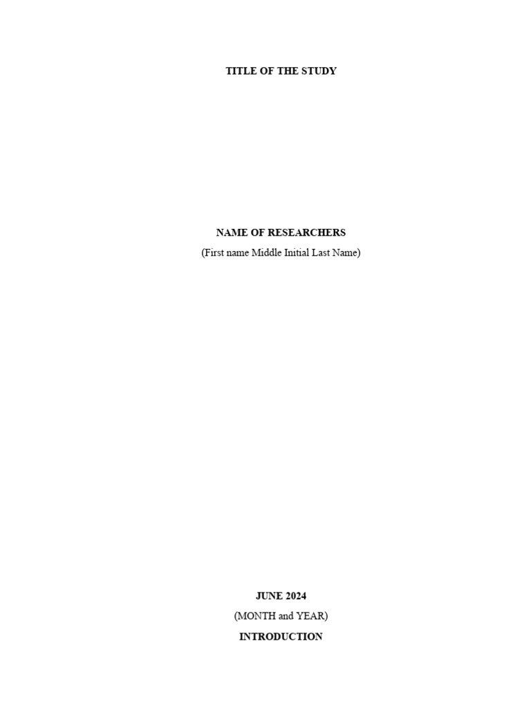 Title Defense Format | PDF