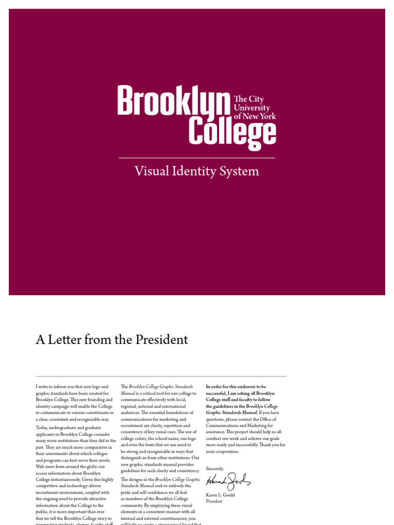 Brooklyn College Identity Manual | PDF | Career & Growth
