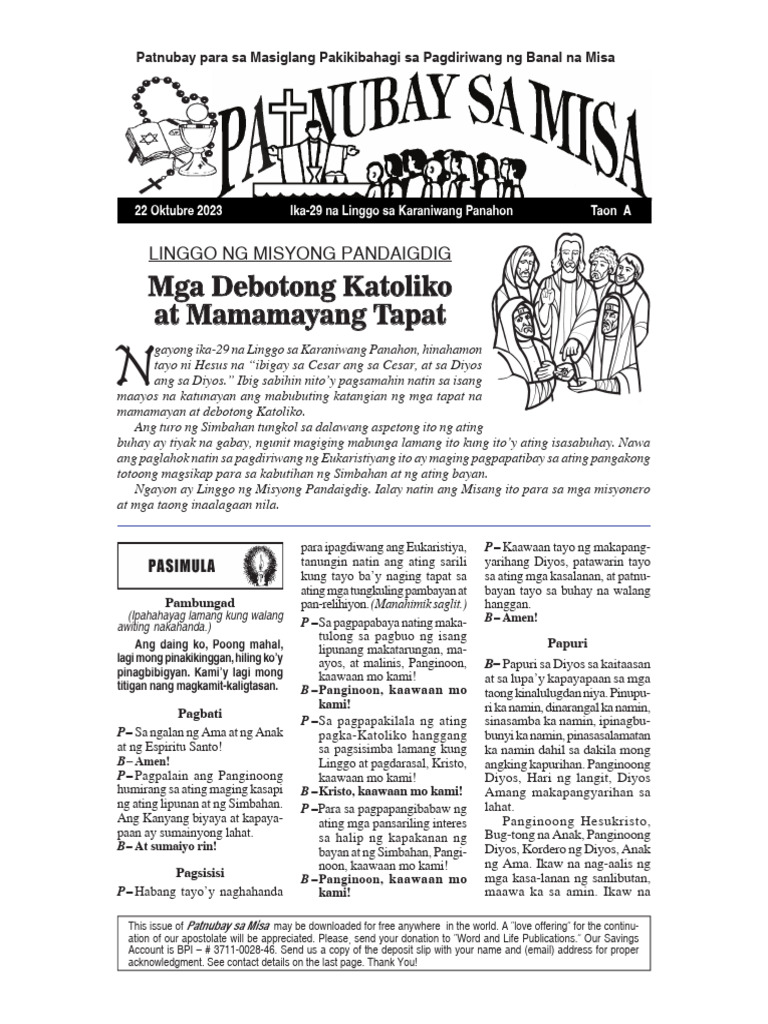 Mga Debutong Katoliko at Mamamayang Tapat | PDF