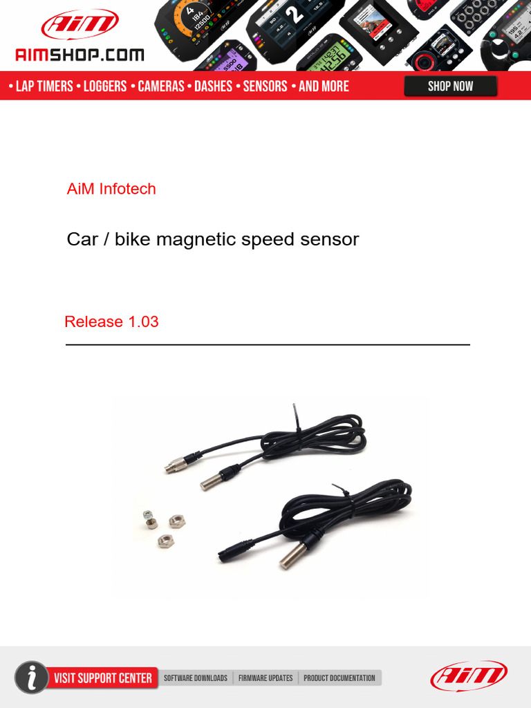 AiM Wheel Speed Sensor Data | PDF | Electrical Connector | Cable Television
