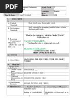 Cot English Grade 2 QTR 2 Action Words | PDF | Teachers | Learning