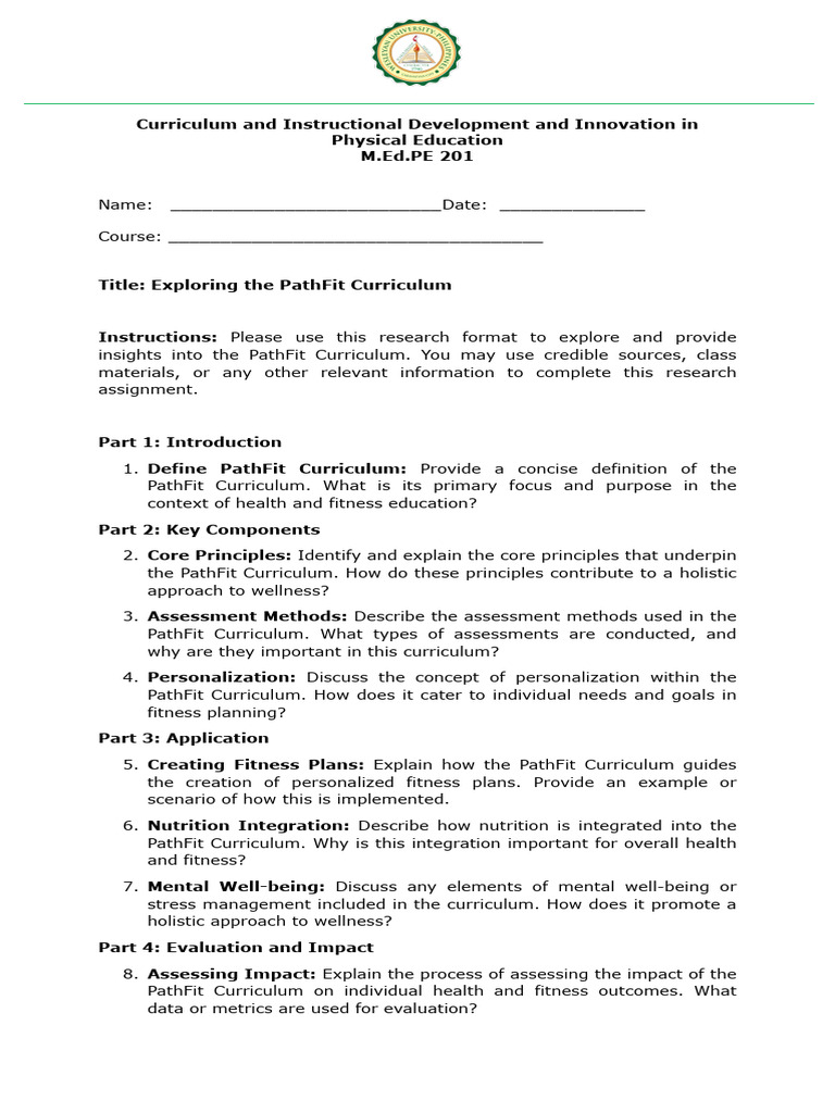 Pathfit Research | PDF