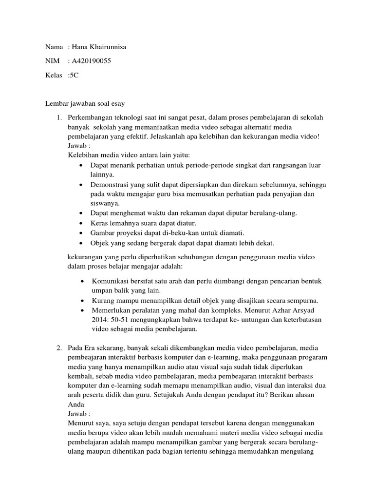 Hana Khairunnisa - A420190055 - 5C - MK Impb | PDF