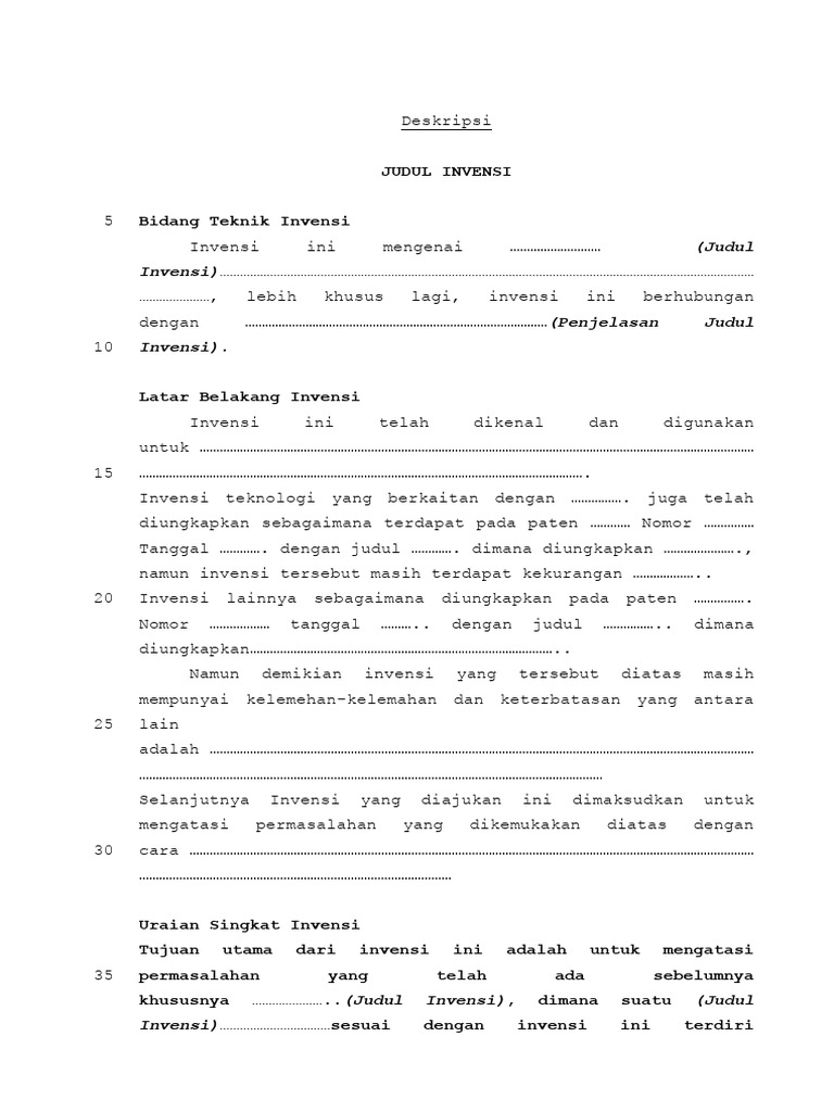 Deskripsi Invensi dan Hak Paten | PDF | Komputer