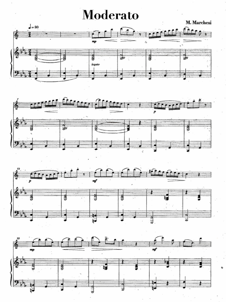 Moderato M.marchesi - Piano | PDF