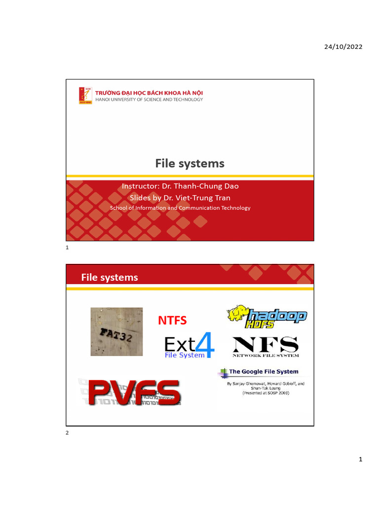 03 1 File Systems Pdf File System Computer File