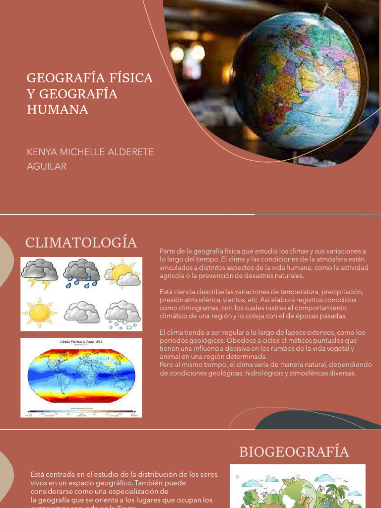 Geografía Física y Geografía Humana | PDF