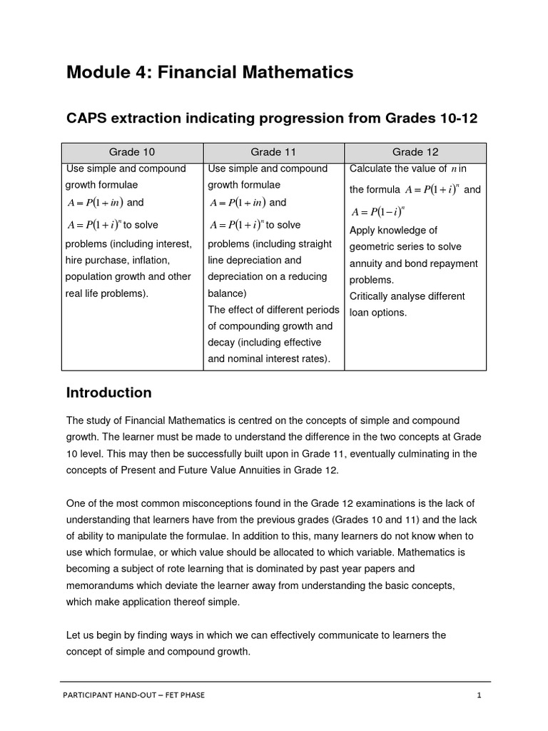 Sci Bono Mathematics Module 4 5 Final | PDF | Logarithm | Interest